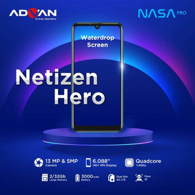 Jual Advan Nasa Pro 2 / 32gb Netizen Hero Smartphone Android 11 - Blue ...