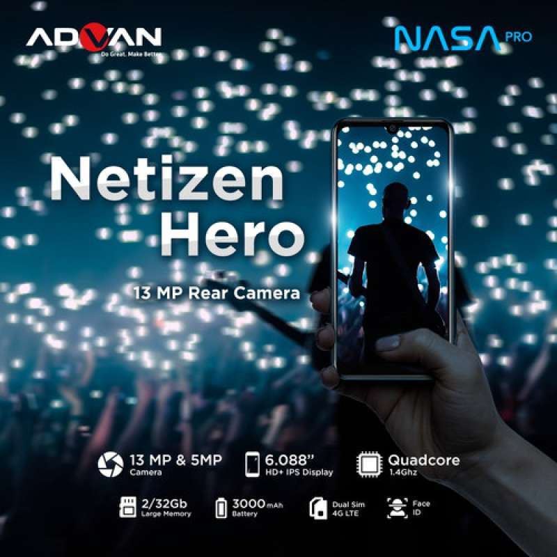 Jual Advan Nasa Pro 2 / 32gb Netizen Hero Smartphone Android 11 - Blue ...