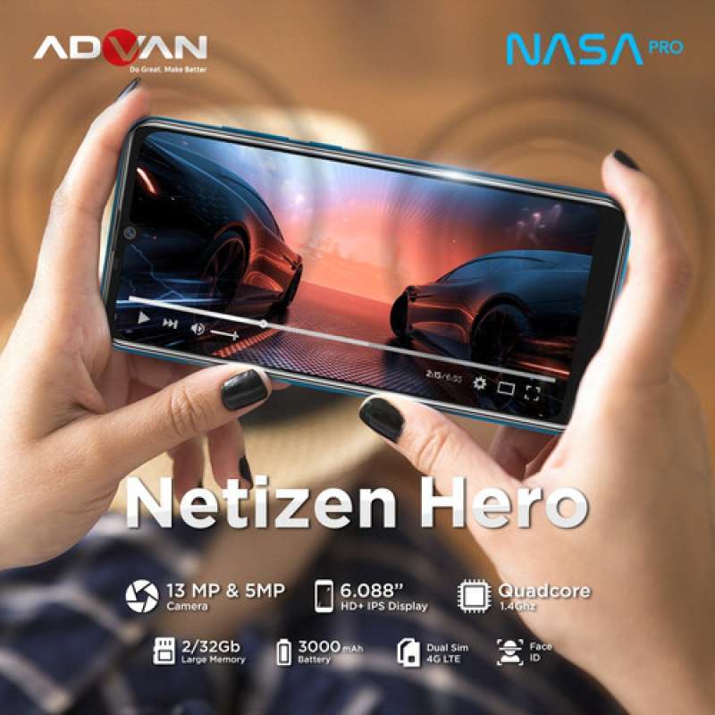 Jual Advan Nasa Pro 2 / 32gb Netizen Hero Smartphone Android 11 - Blue ...