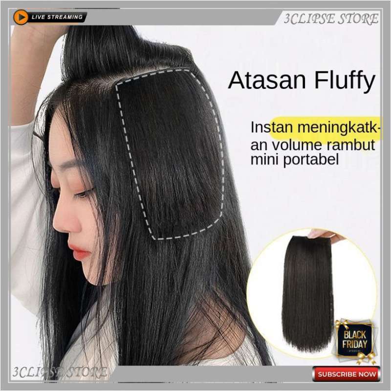 Promo Wig Rambut Palsu Tebal Rambut Lurus Dan Panjang Rambut Pack Berb ...