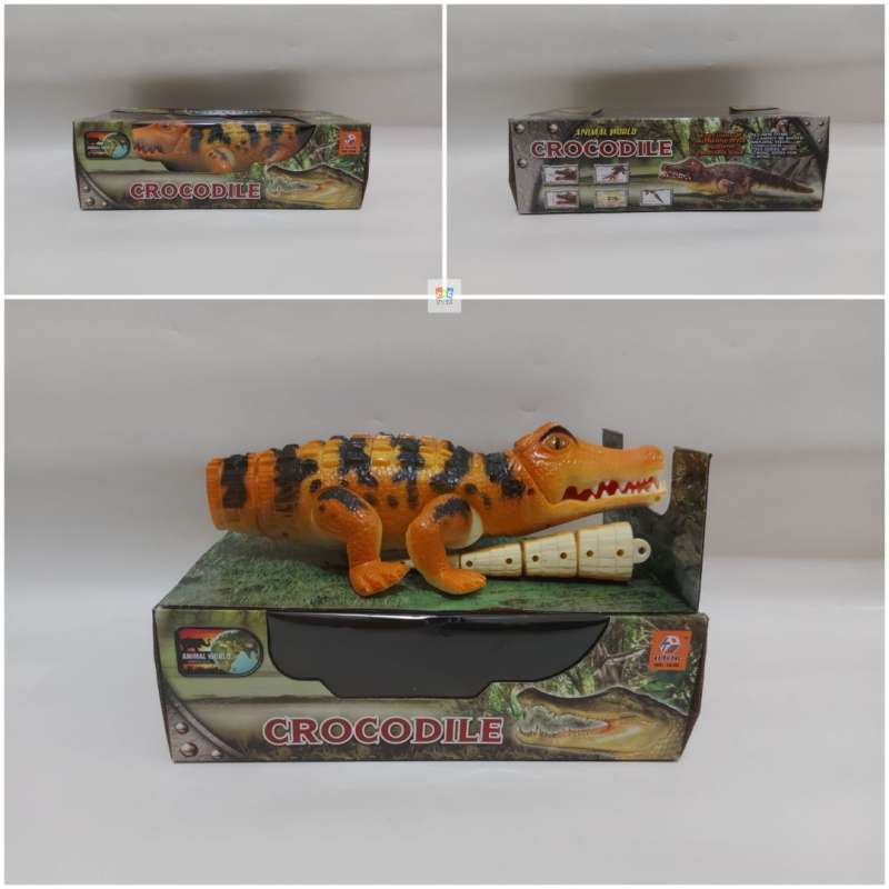 Jual Mainan Binatang Buaya Baterai Crocodile Aligator Animal Toy di ...