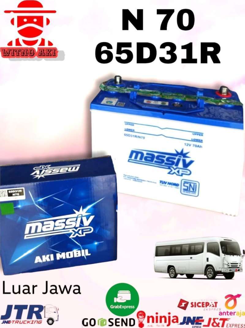 Jual Aki mobil Basah massiv xp N70 Elf L300 nissan MU-x Nissan MUX Genset di Seller Witno Aki ...
