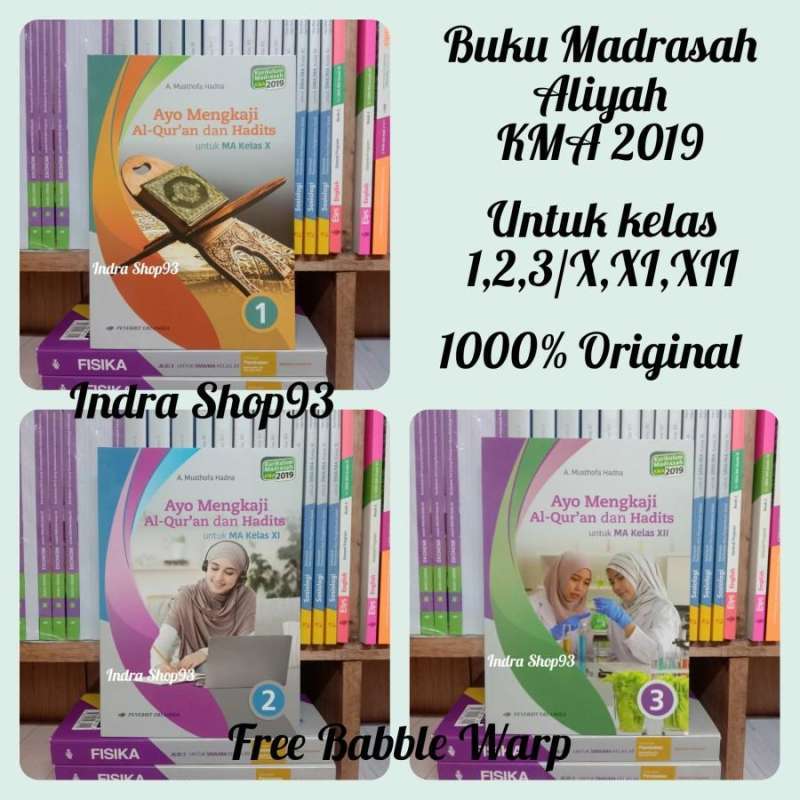 Jual Ayo Mengkaji Al-qur'an Dan Hadits Ma Kelas 1 2 3/x Xi Xii Kma 2019 - Kelas 3 Ma Di Seller ...