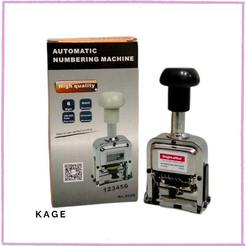 Jual Alat Tulis Mesin Cap Stempel Nomor Otomatis Numbering Machine 6