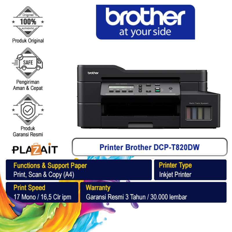 Jual Printer Brother DCP-T820DW Wireless Print-Copy-Scan+ADF di Seller ...