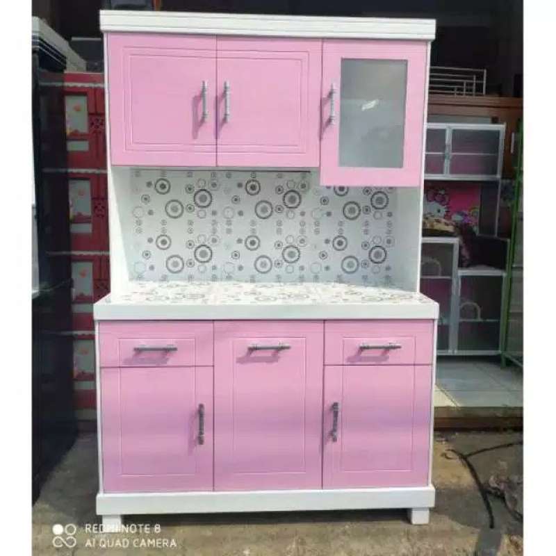 Jual lemari sayur minimalis lemari sayur 3 pintu kitchen set murah ...