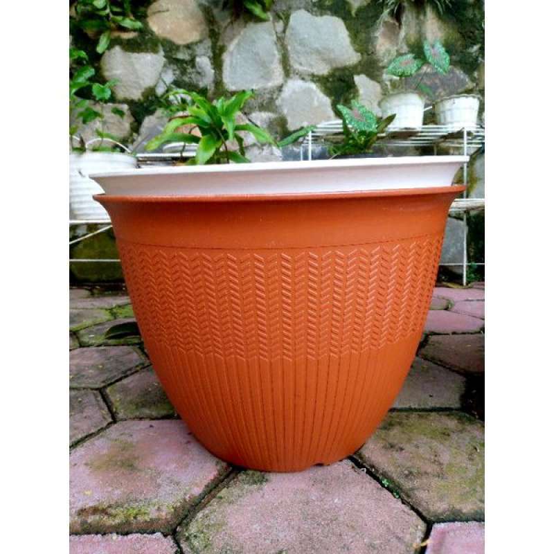 Promo Pot Besar Jumbo Ukuran 40 Motif Padi Diskon 10% Di Seller Boss ...