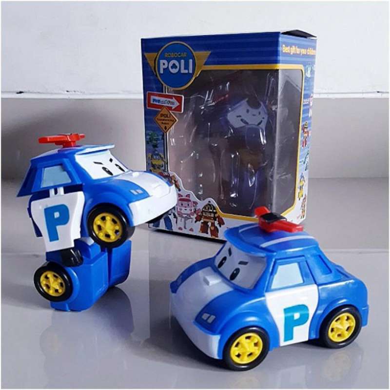 Jual Mainan Figur Robocar Poli Robot jadi Mobil Polisi Koleksi Figure ...