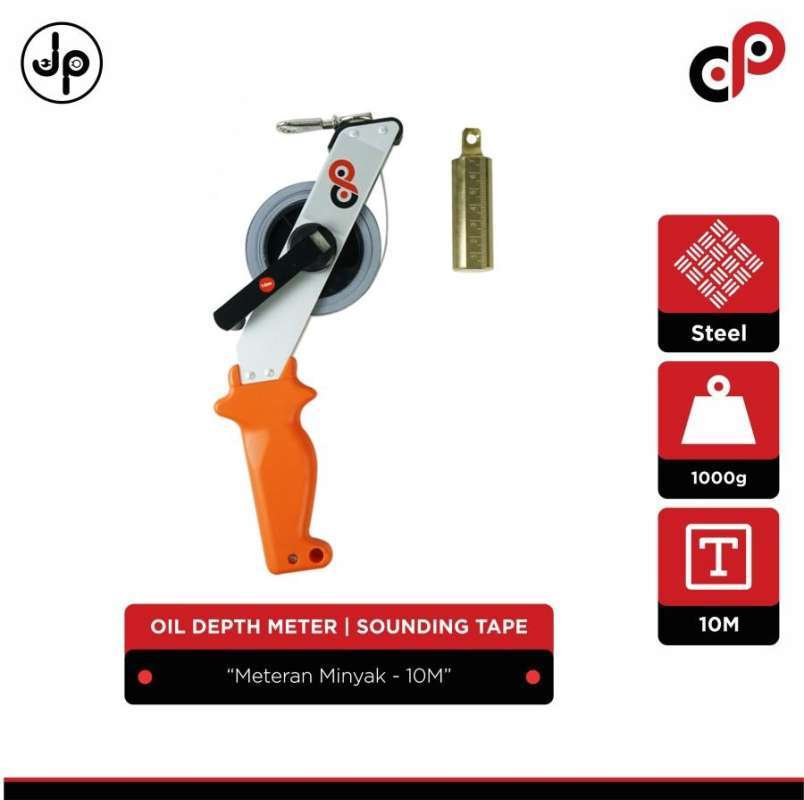 Jual Oil Depth Meter | Sounding Tape | Meteran Minyak ( 10M , 15M , 20M ...