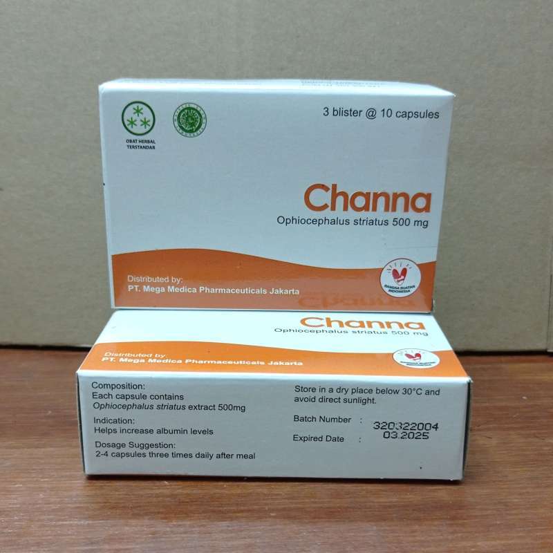Jual Channa Kapsul-ekstrak Ikan Gabus-mega Medica Pharmaceuticals-1 Box ...