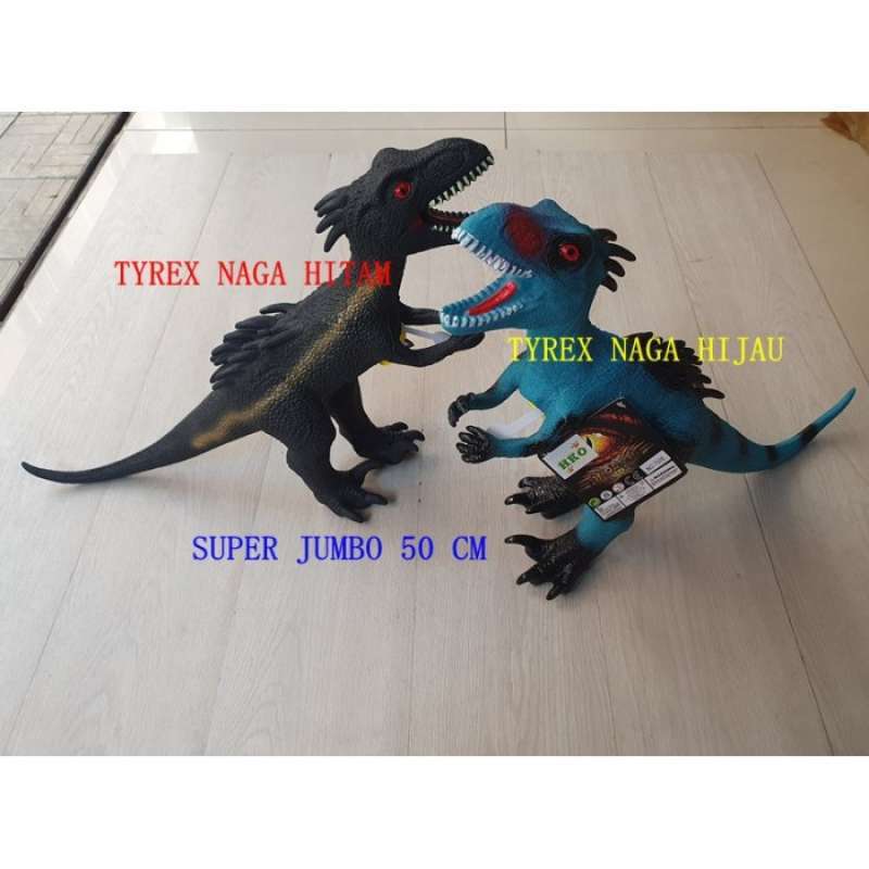 Jual MAINAN DINOSAURUS TYREX SUPER JUMBO BESAR BONEKA DINOSAURUS KARET ...