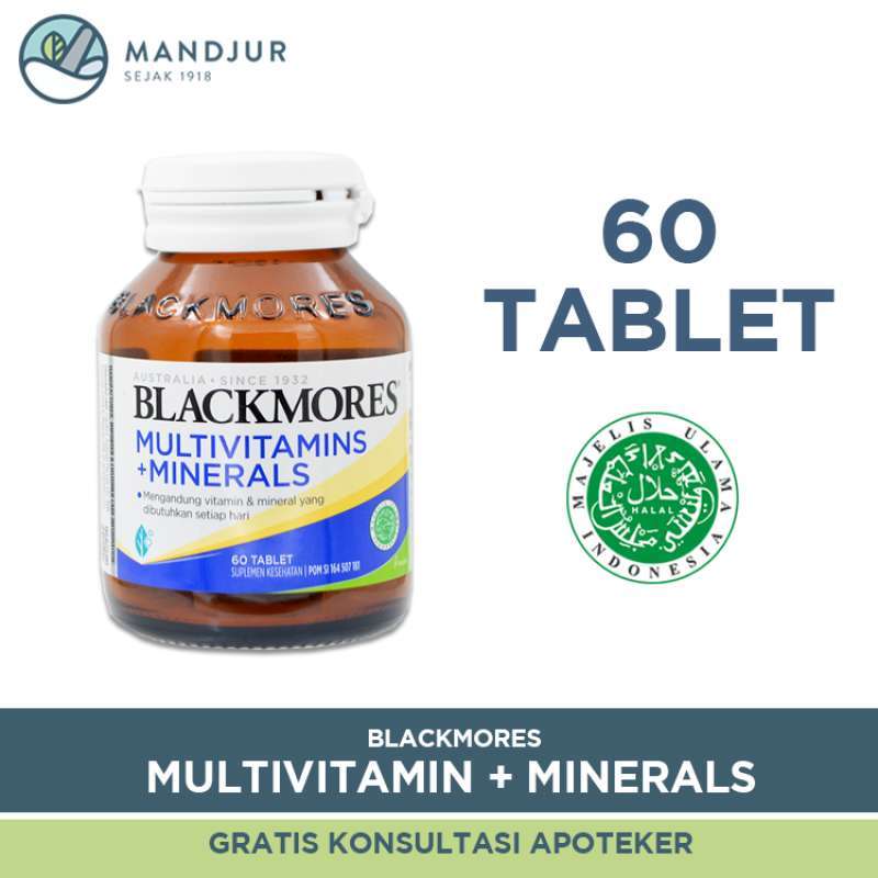 Jual Blackmores Multivitamin & Minerals - Isi 60 Tablet di Seller Apotek Mandjur Official Store ...