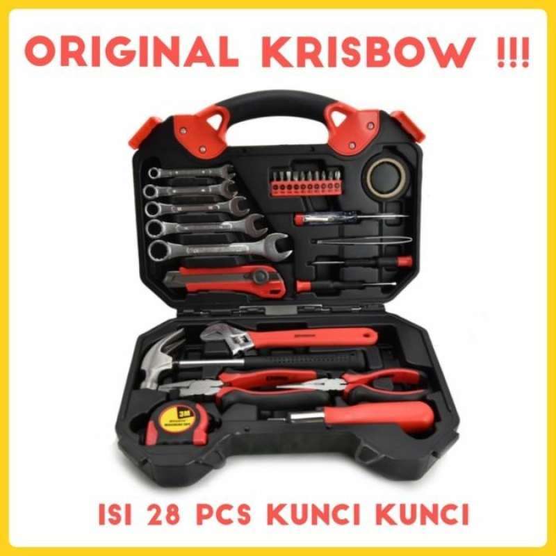 Jual KRISBOW - Tool Kit Set 28 Pcs / Hand Tools - ORIGINAL KRISBOW di ...