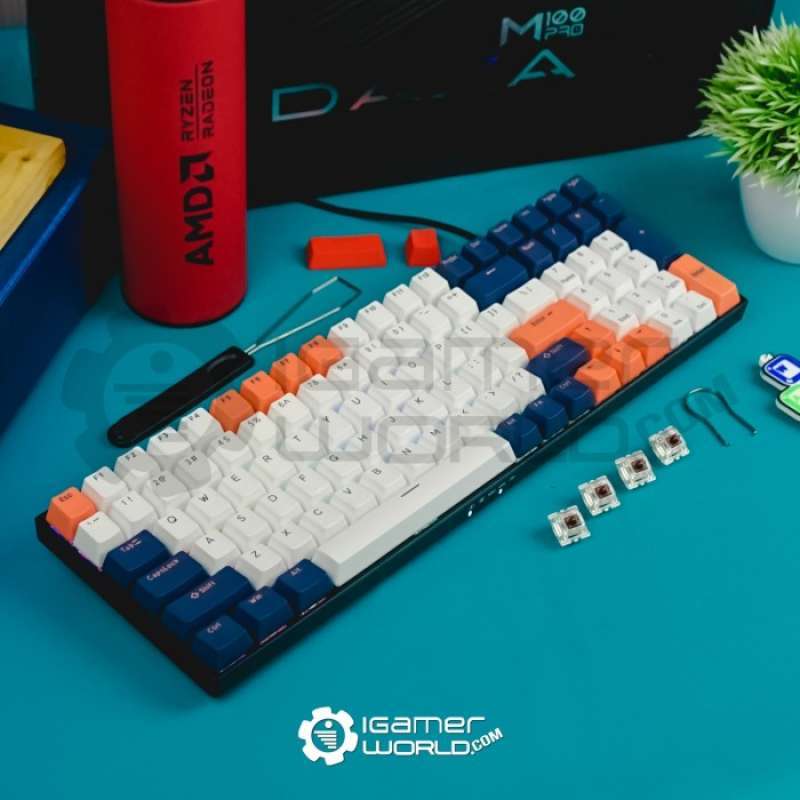 Promo Rexus Daxa M100 Pro Wired Mechanical Gaming Keyboard - Blue ...