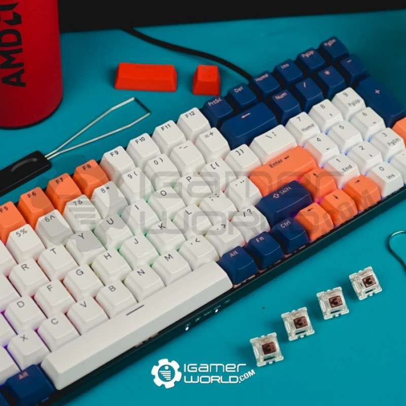 Promo Rexus Daxa M100 Pro Wired Mechanical Gaming Keyboard - Blue ...