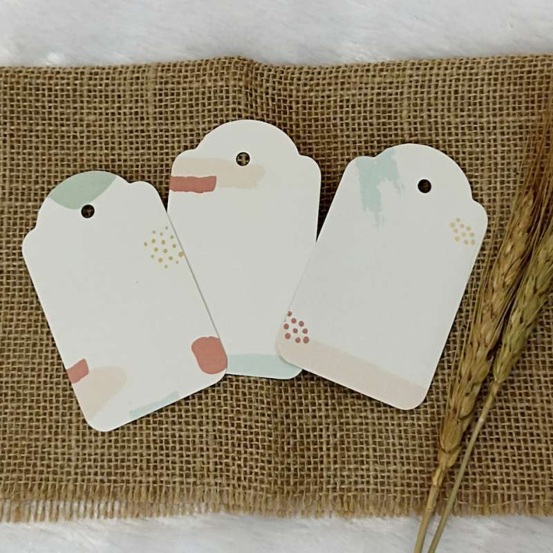 Jual [isi 60pcs] Hang Tag Blank/ Hang Tag Kosongan/ Bisa Ditulis ...