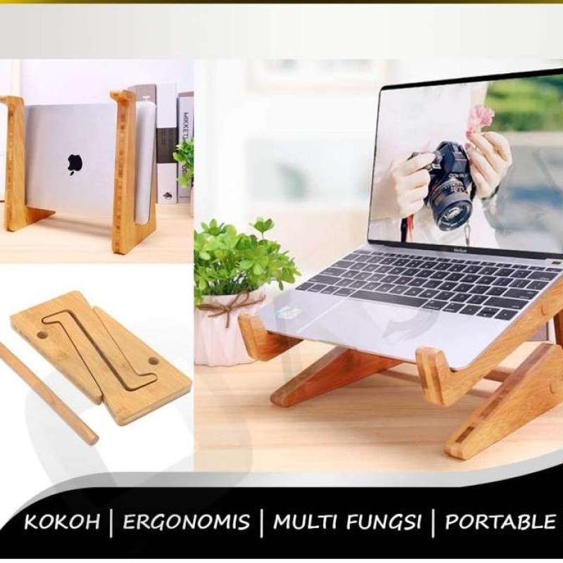 Promo Stand Laptop V Holder Mount Dudukan Penegak Penyangga Meja Kerja