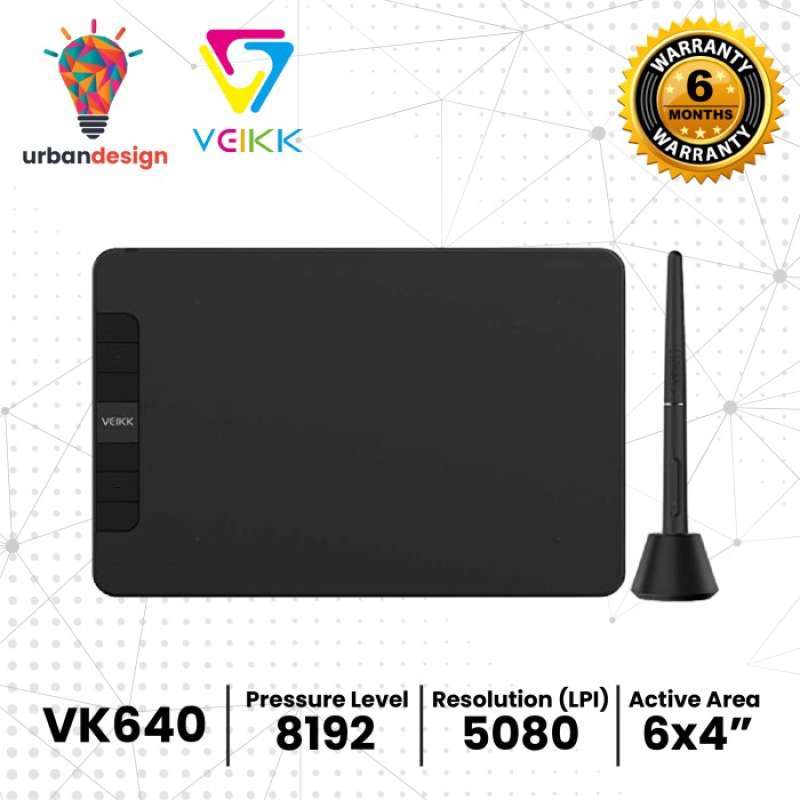Promo Veikk Vk640 Digital Graphic Drawing Pen Tablet Osu Alter S640 A30 ...