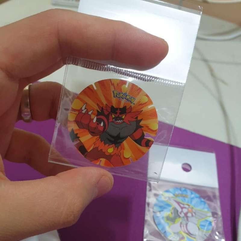 Jual Pokemon Coin Tazos Chiki Balls - Incineroar di Seller komplit ...