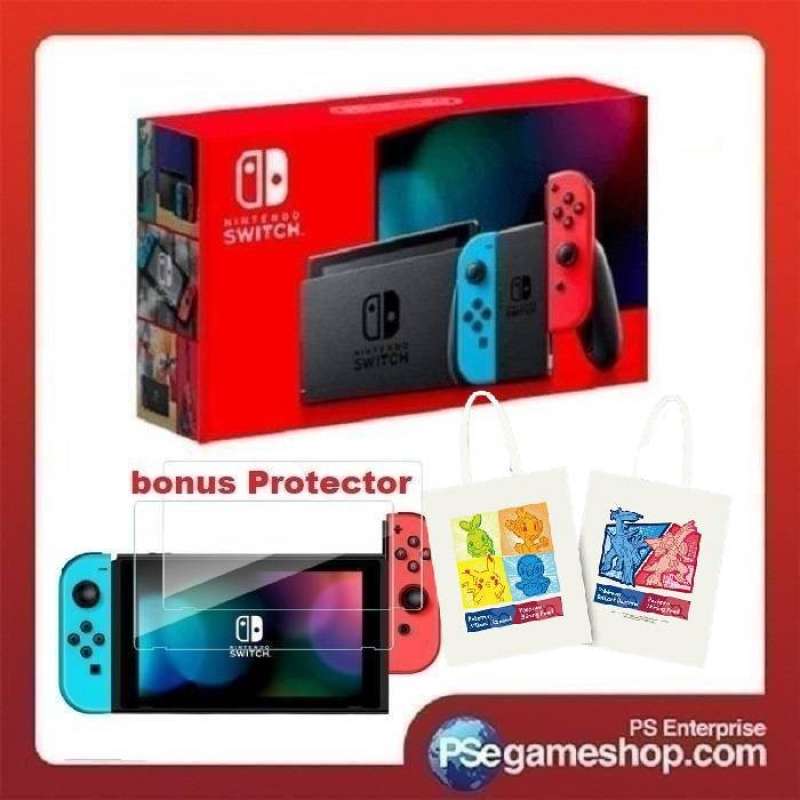 Jual Nintendo Switch (Neon Blue / Neon Red) New Version Region Asia di ...