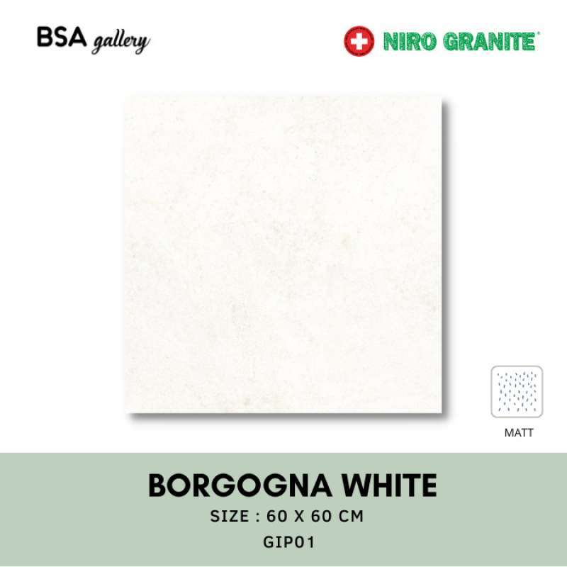 Jual Niro Granite 60x60 Borgogna White Gip01 / Granit Dinding Lantai ...