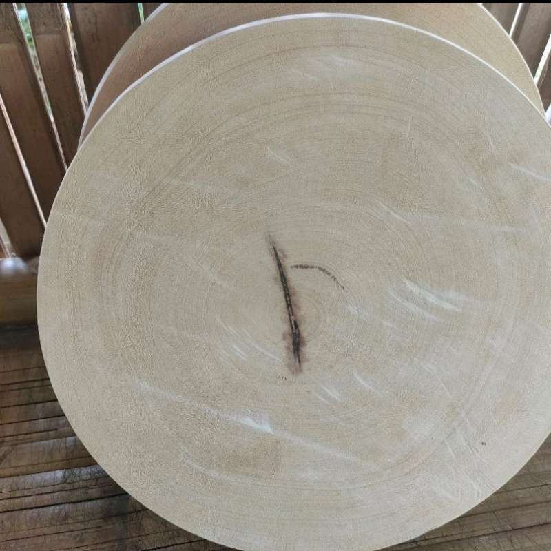 Jual Talenan Daging / Talenan Kayu Ukuran diameter 30 cm di Seller ...