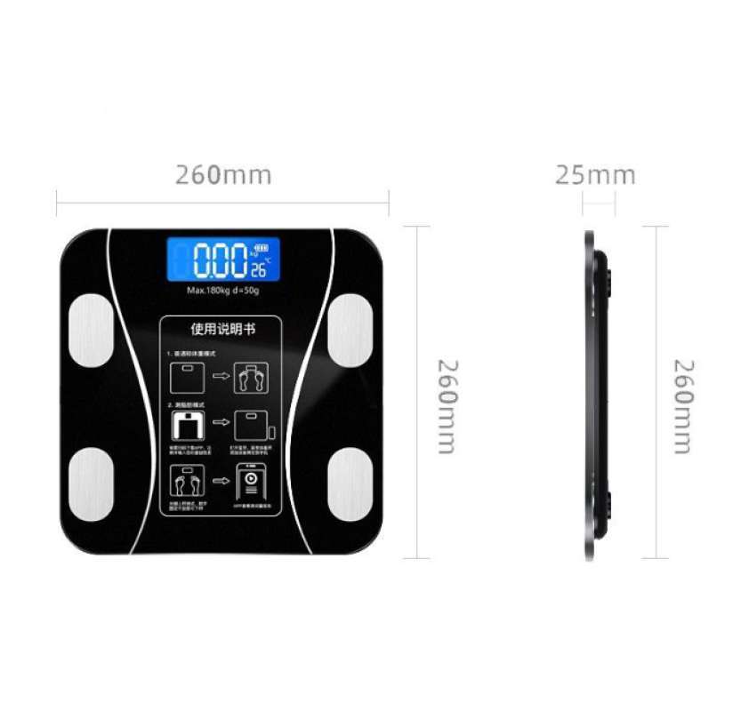 Promo New Timbangan Badan Digital Body Fat Digital Balance Scale ...