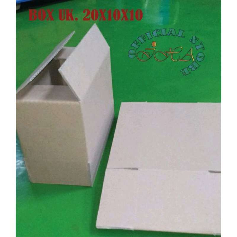 Jual Kardus Box Packing Polos Ukuran 10x10x20 Kardus Packaging UK 10 cm ...