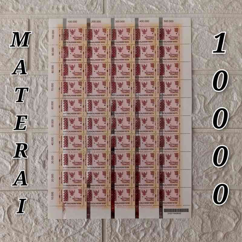 Jual Materai Tempel Asli 10000 Dan Perangko 3000 - Materai 10000 Di ...