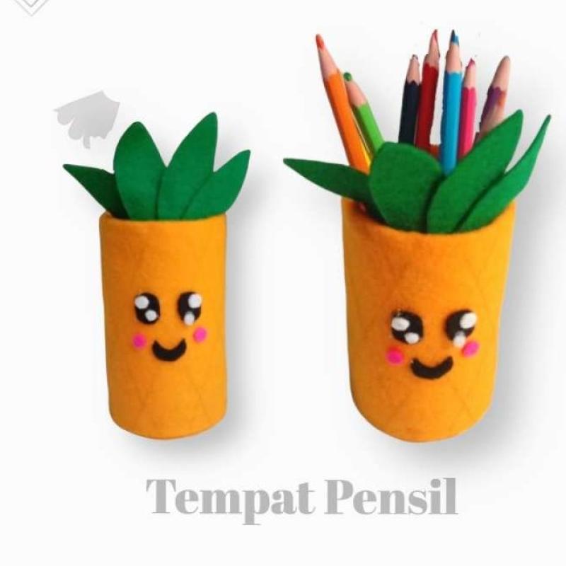 Jual Kerajinan Tempat Pensil Dari Botol Bekas Dan Kain Flanel Di Seller Ashlynn Shop - Wanasari ...