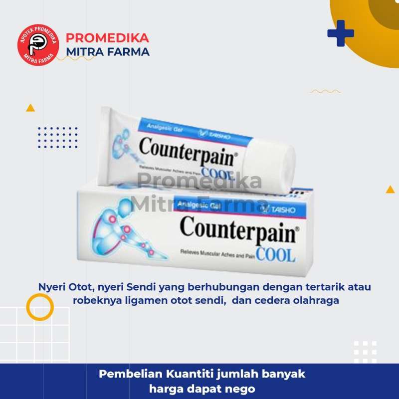Jual Counterpain Cool 60 G Gel / Tube / Balsem Pereda Nyeri Otot Di ...