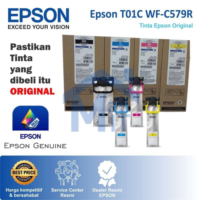 Jual Tinta Catridge Epson T01c T-01c T 01c Wf-c579r Wf579r 579r ...