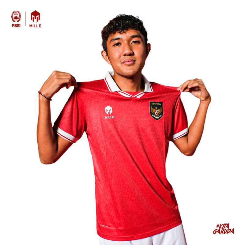 Jual Mills Timnas Indonesia Jersey Home Player Issue 1123ina Red Di ...