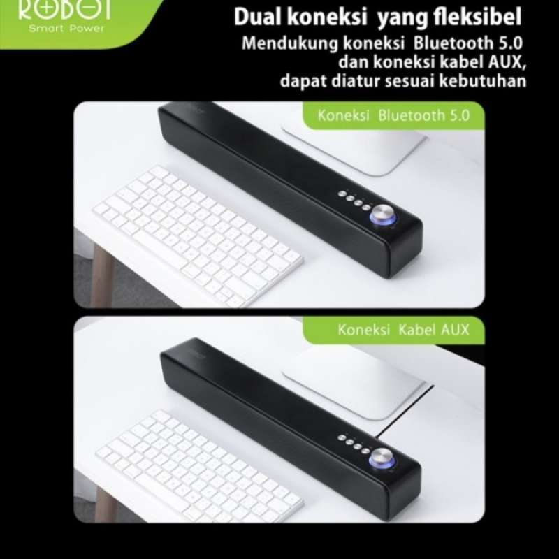 Jual Robot Rb480 Soundbar Dual Connection Speaker Bluetooth Stereo - Kemasan Vivo Di Seller ...