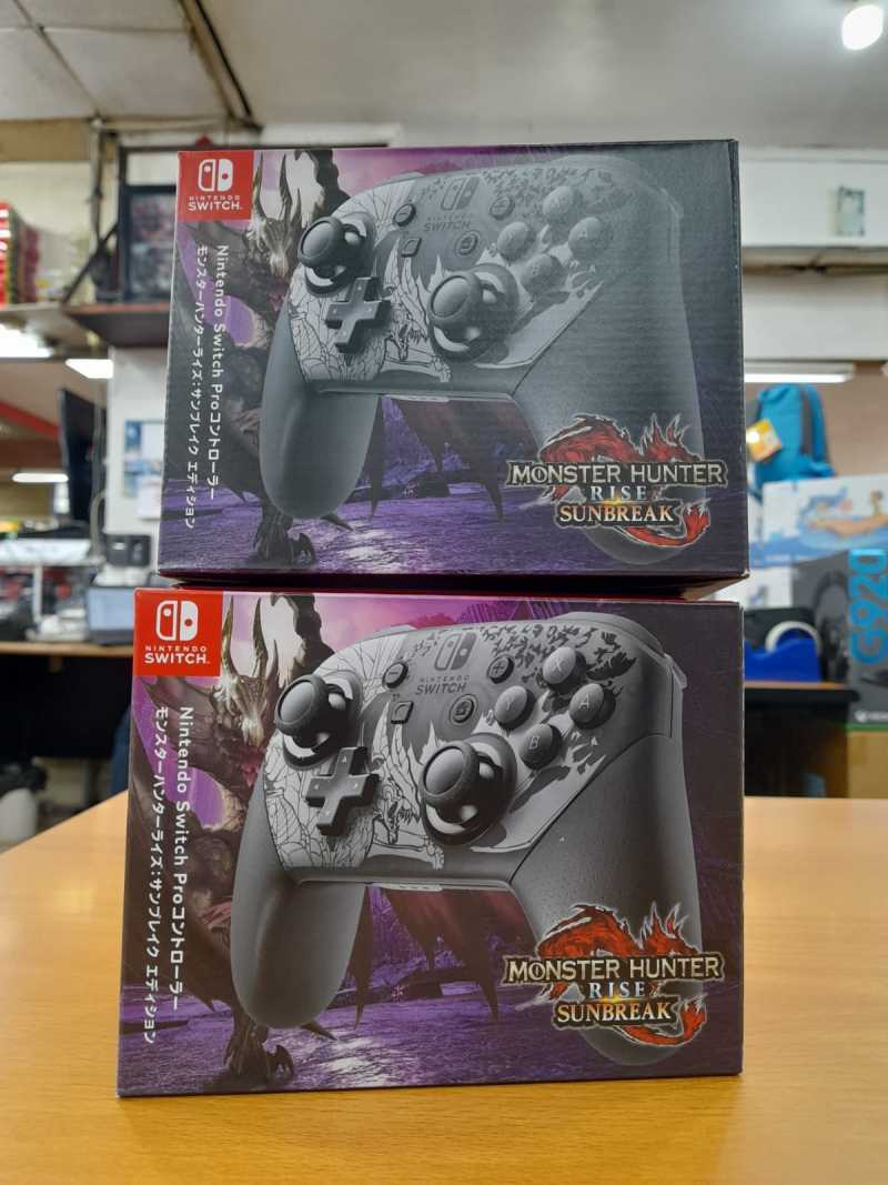 Jual Nintendo Switch Pro Controller Monster Hunter Rise Sunbreak ...