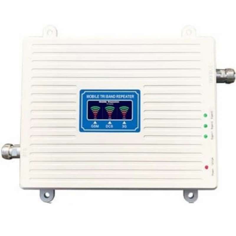 Promo Tri Band Booster Repeater Penguat Sinyal 2G 3G 4G Gsm 900/1800/2100Mhz Diskon 10% di ...
