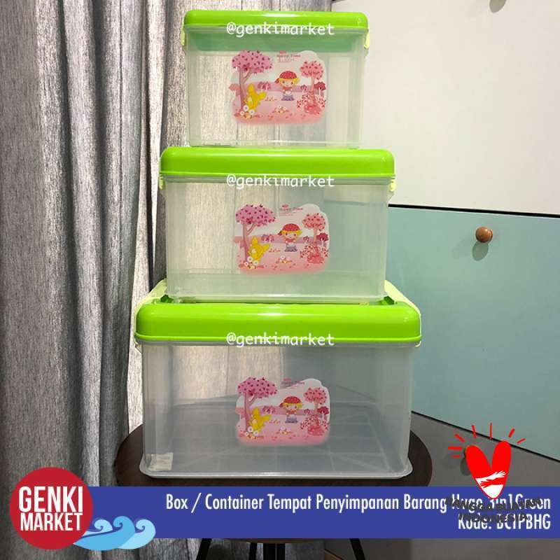 Jual Box Container Plastik / Tempat Penyimpanan Barang Hugo 3in1 di ...