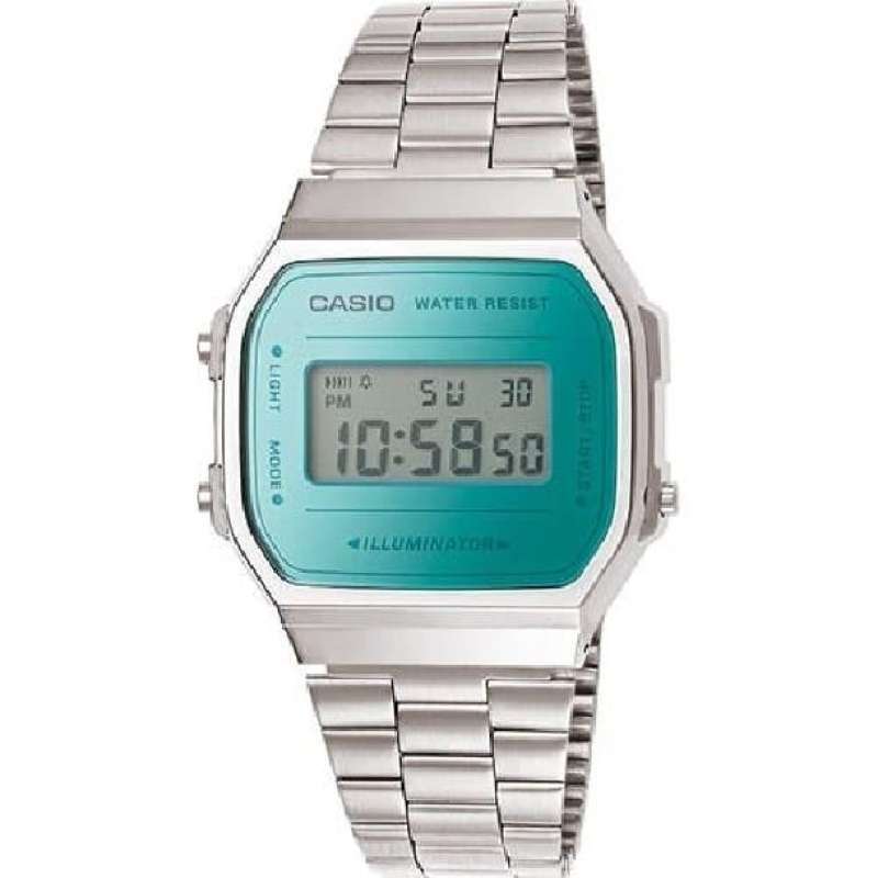 Jual Jam Tangan Wanita Digital Casio Original A-168WEM-2D Original di ...