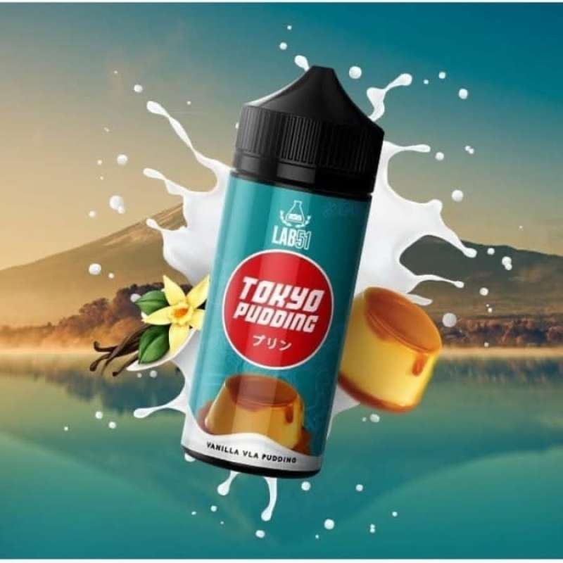Jual Unik TOKYO PUDDING VANILLA VLA PUDDING BY LAB51 3MG 100ML PREMIUM ...