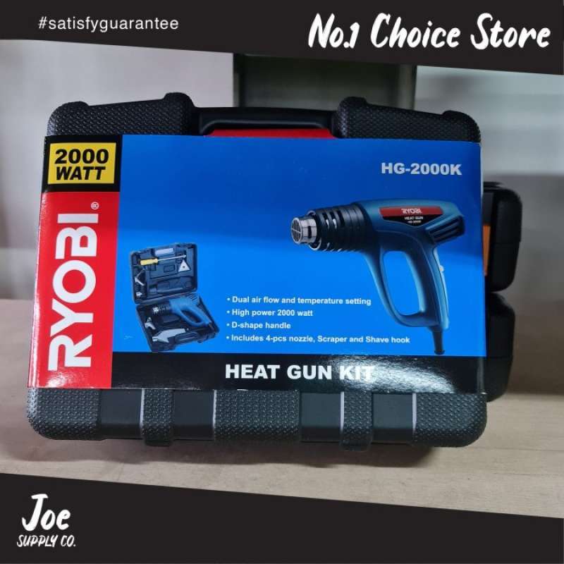 Promo Heat Gun Hot Gun Hg2000K Ryobi Hg 2000 K Kit Mesin Pemanas ...