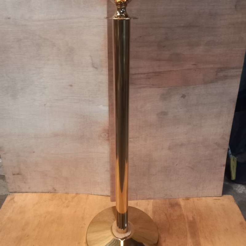 Jual Tiang Antrian Pembatas Kait / Railing Stand (kepala Bulat) Warna ...