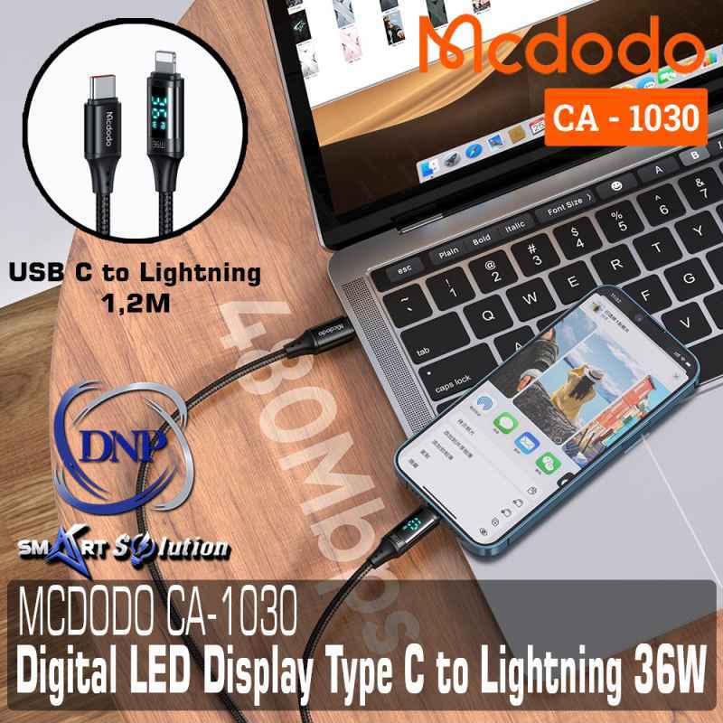 Promo MCDODO CA-1030 Kabel Charger USB C To Lightning iPhone 13 Fast ...