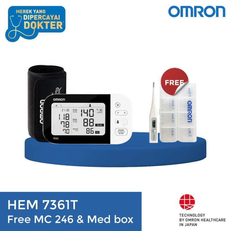 Jual Omron HEM-7361T Blood Pressure Monitor - FREE GIMMICK - Free MC246 ...