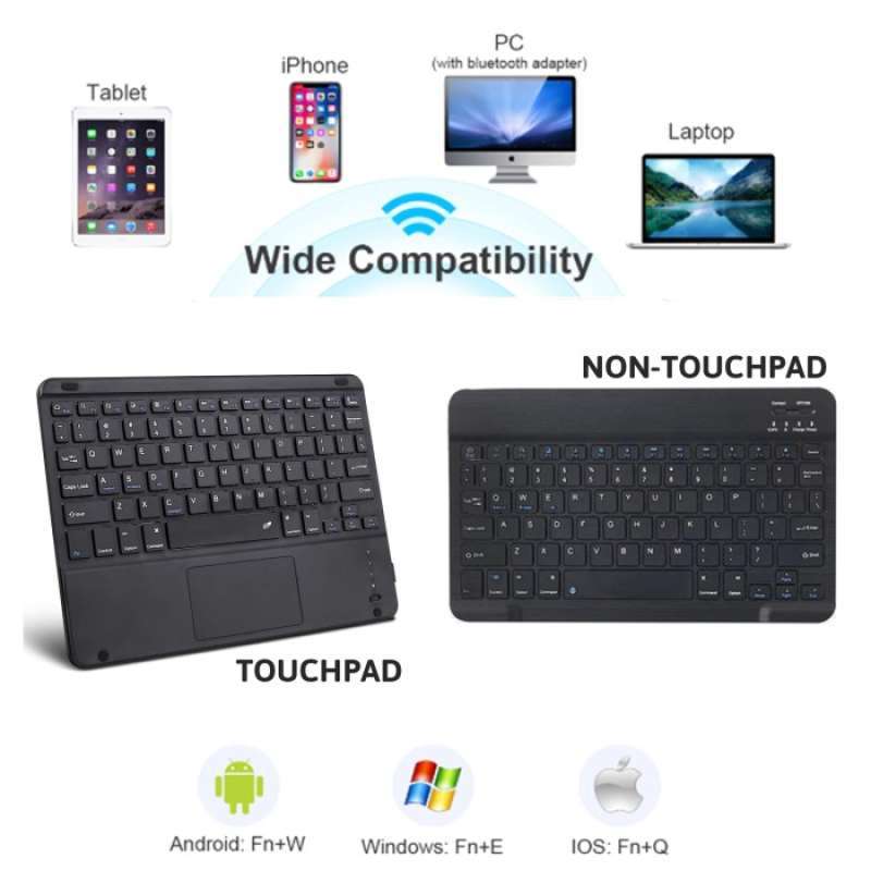 Promo Advan Vanbook W100 Tab Bluetooth Keyboard Flip Book Cover Sarung ...