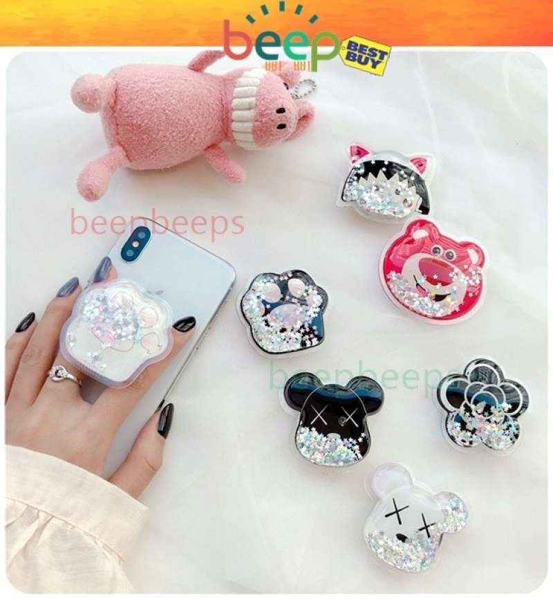 Promo POPSOCKET HP GLITTER LIQUID KARAKTER BUBBLE TEA POP SOCKET ...