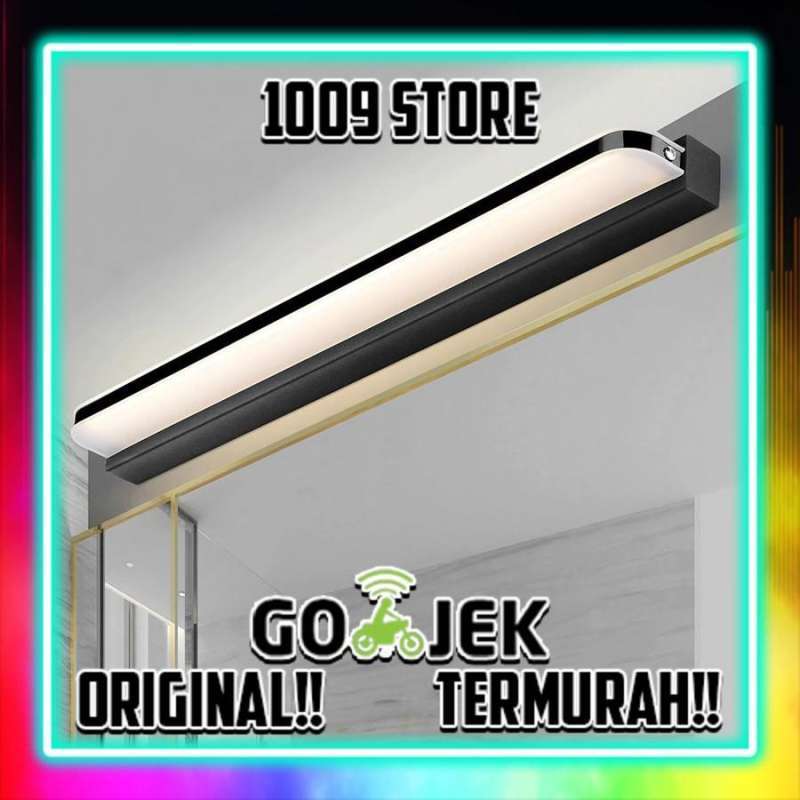 Jual JUSHENG Lampu Cermin LED Modern Linear Wall Light Black Frame C ...