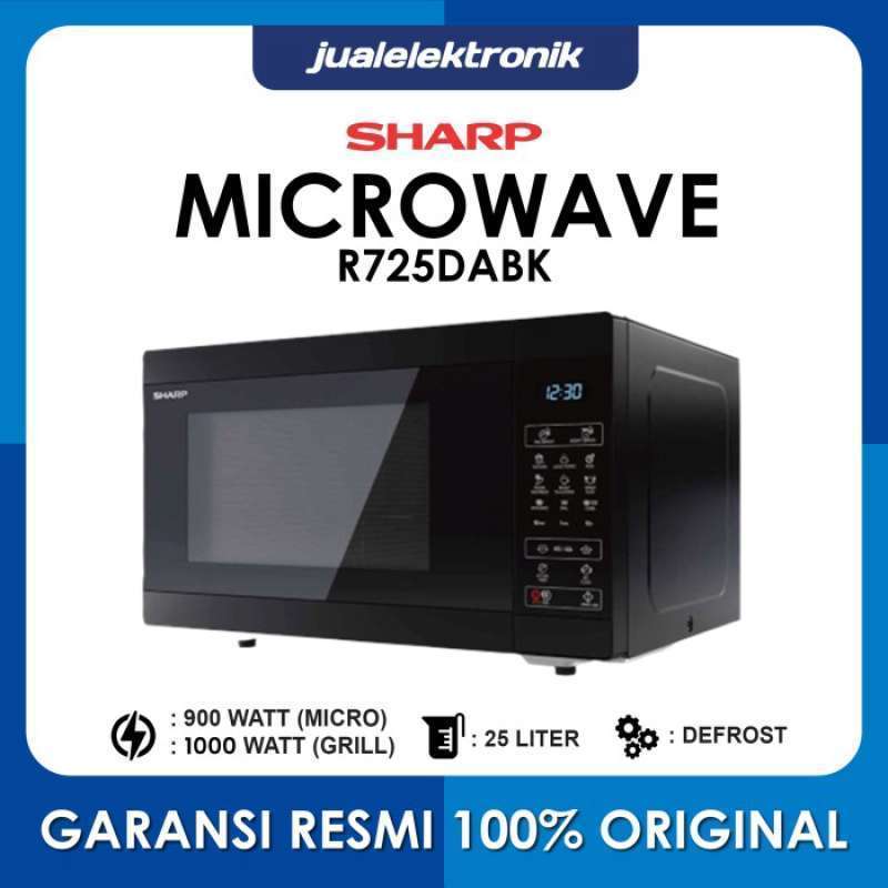 Promo Sharp R725DABK – Microwave 25 Liter 900-1000 Watt Grill Hitam ECO ...
