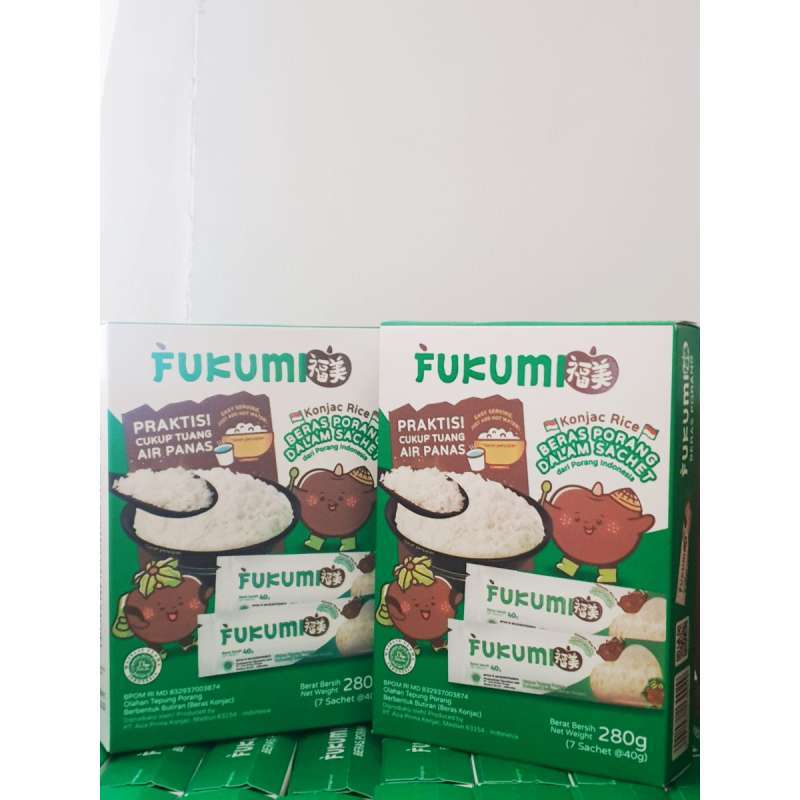 Promo Fukumi Beras Porang Box Sachet - Shirataki/konjac Rice 7x40gr ...