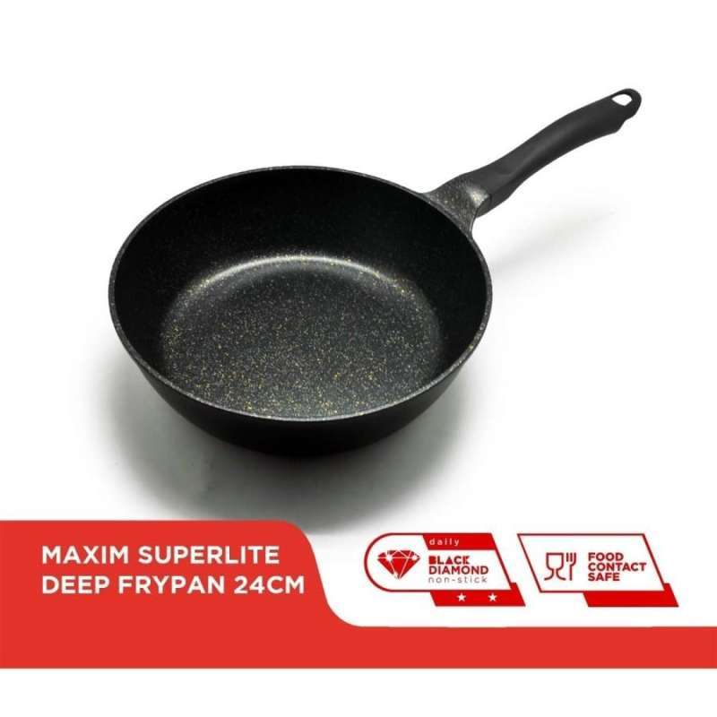 Jual SUPERLITE DEEP FRYPAN 24CM MAXIM / WAJAN MAXIM / PENGORENGAN MAXIM ...