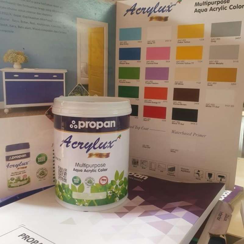 Jual Cat Duco Water Based Besi Kayu Propan Acrylux Blazzer Blue | Biru ...